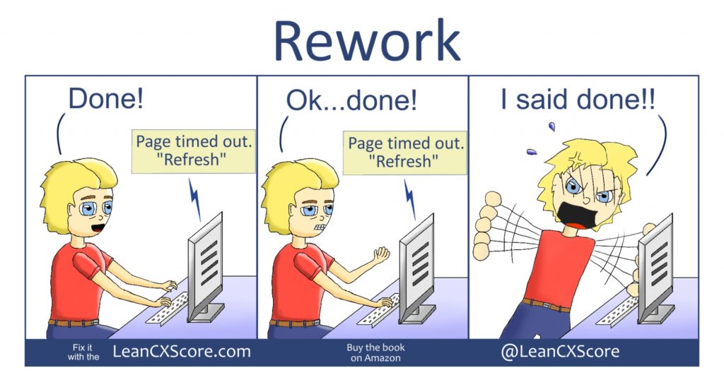 #4 Lean CX Comic – Remove Rework | Project Success