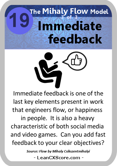 Lean CX Ease of Use Leadership Card – Mihaly Flow Model 3 | Project Success